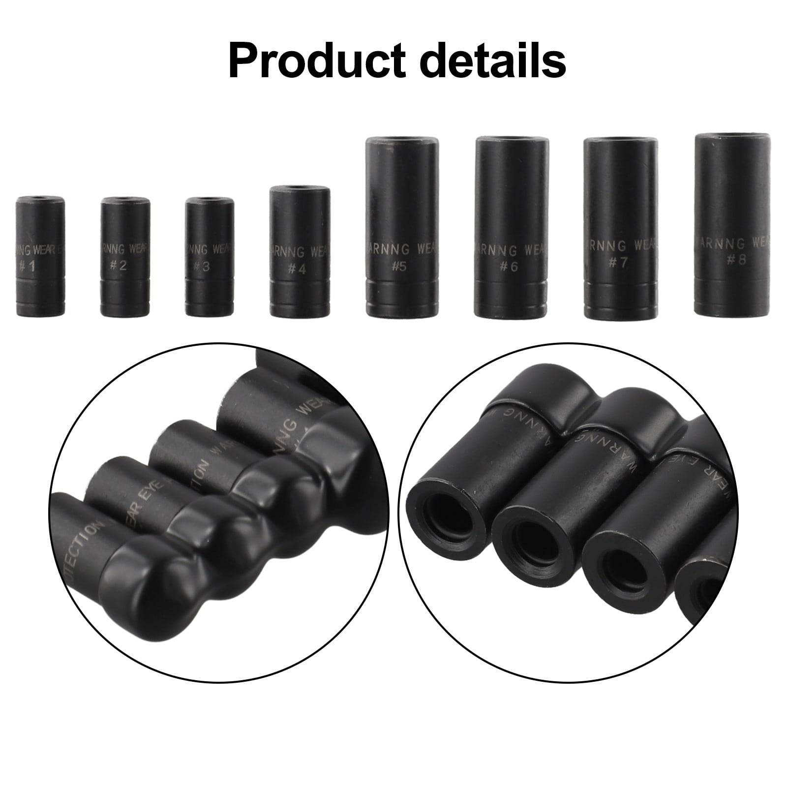 Clupup 8pcs Tap Socket Set 1/4 3/8 Wrench Drill Bit Adapter Double Head ...