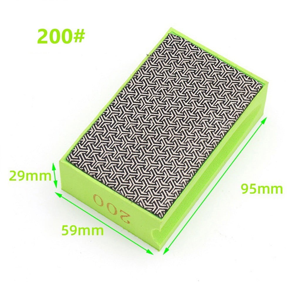 Clupup 90x55mm Diamond Polishing Hand Pad Block For Stone Polishing ...