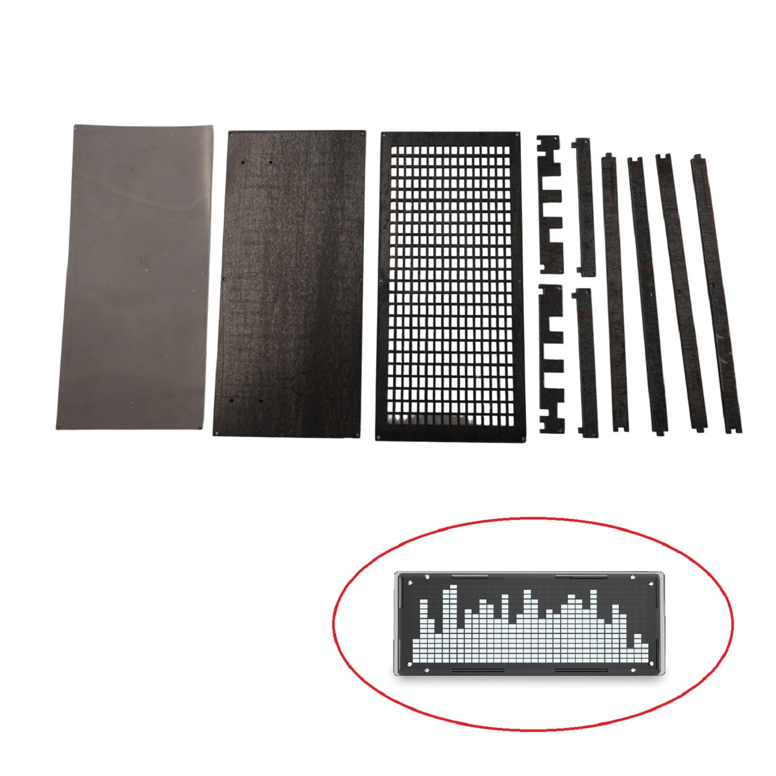 Clupup Audio Signal Stereo Indicator White Spectrum Analyser 8 ...