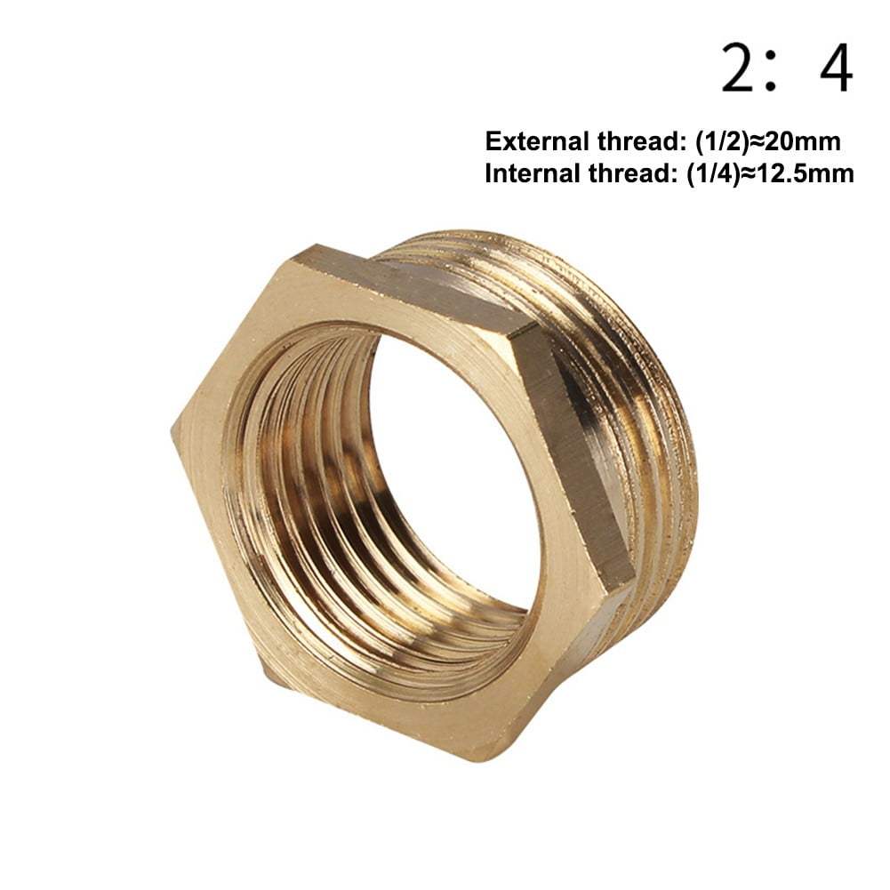 Clupup Brass Hex Bushing Reducer Pipe Fitting Threaded Reducing Copper ...