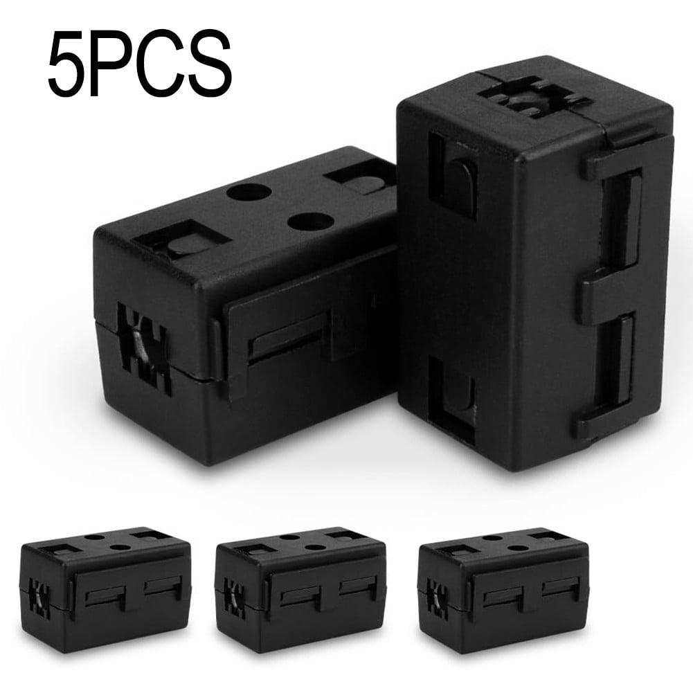 Clupup Ferrite Ring Core Black Clip-On Square Ferrite Core Noise ...