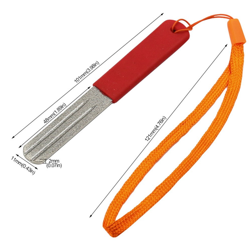 Clupup Fish Hook Sharpen Tools Hook Sharpener Keychain for Outdoor ...
