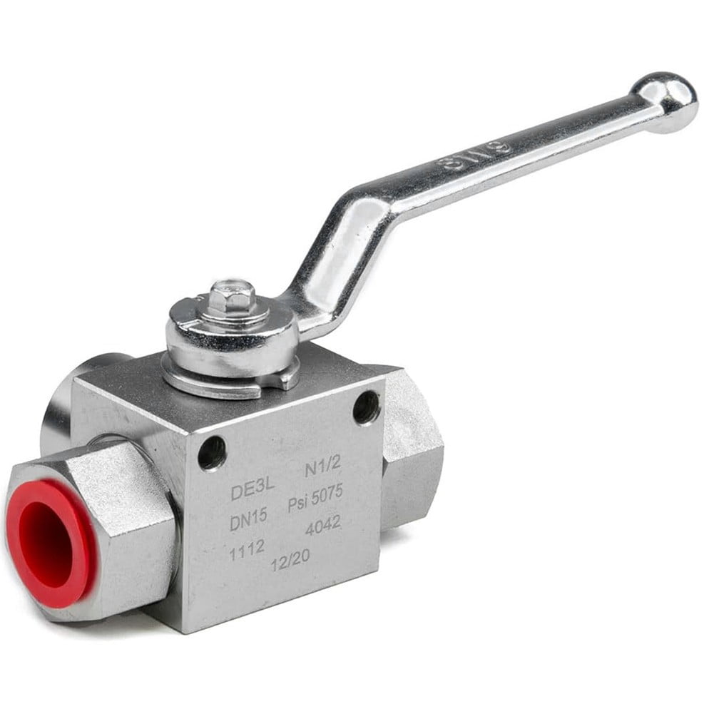 Clupup Hydraulic Ball Valve 3Way High Pressure Ball Valve Shut Off ...
