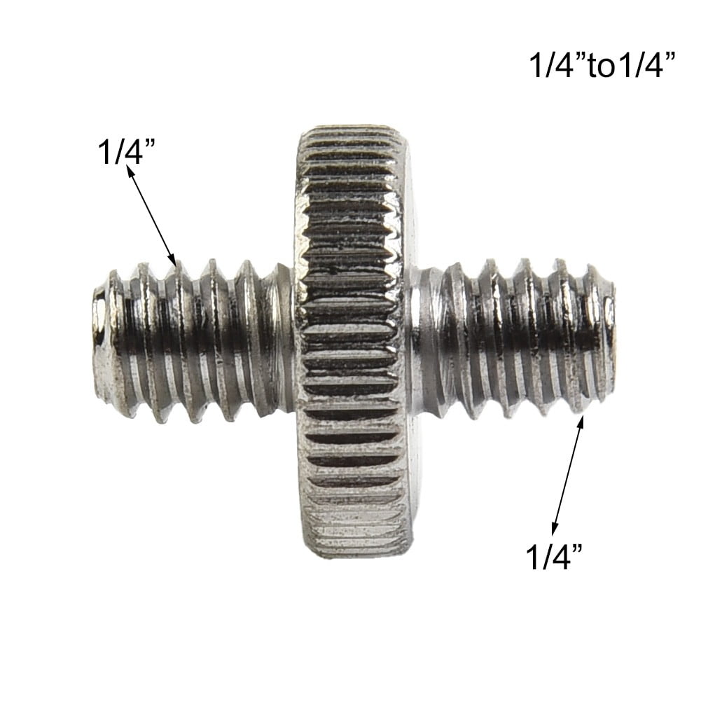 Clupup Male To Male Screw Adapter For Camera Tripod Stand Silver 1 ...