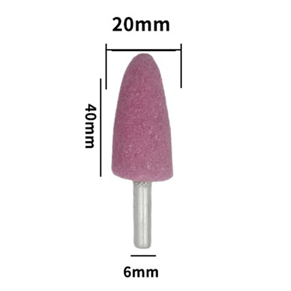 Clupup Polishing Head Abrasive Mounted Stone 6mm Shank Electric ...