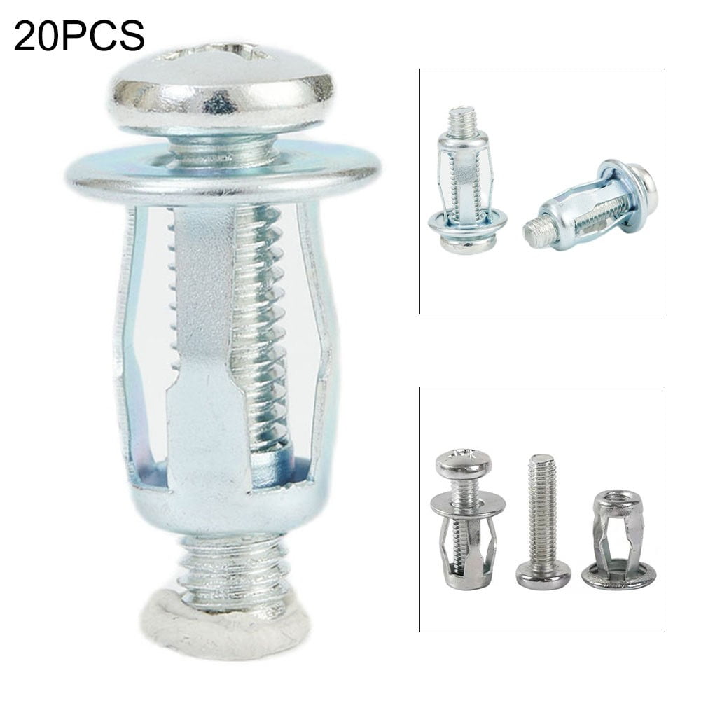 Clupup Steel Rivets Nut Kit 20PCS for Light Brick and Drywall Mounting ...
