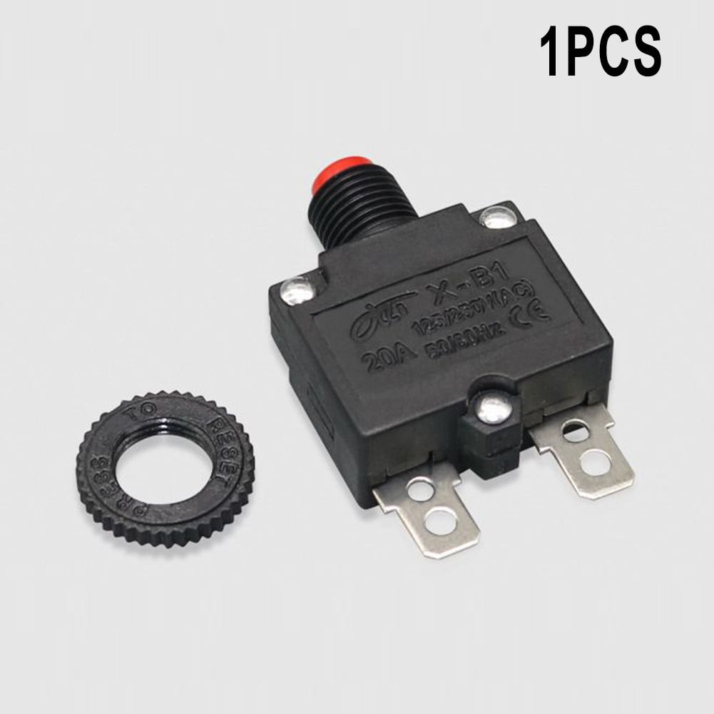 Clupup Thermal Switch Overcurrent Overload Protector Button 5A/10A/15A ...