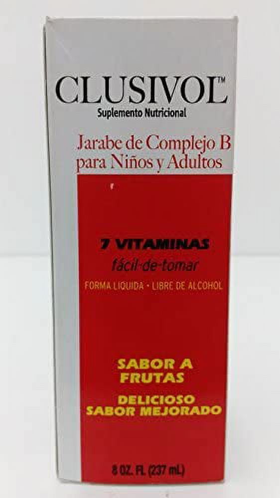 Clusivol B-Complex Dietary Supplement, 8 oz, Fruit Flavor Liquid Form ...