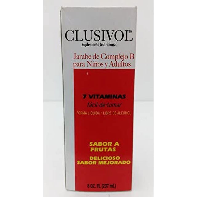 Clusivol B-Complex Dietary Supplement, 8 oz, Fruit Flavor Liquid Form ...