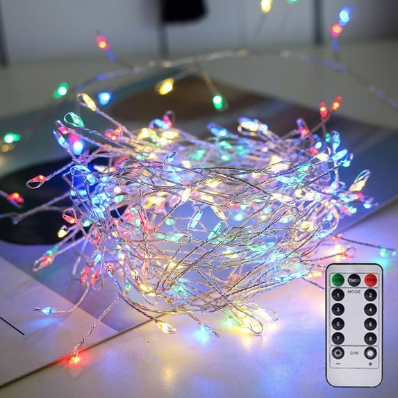 Cluster Fairy Christmas Lights, Copper Wire Firecracker Light String ...
