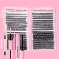 Cluster Lash Extension Kit for Beginners, 600pcs 9-16mm Mixed Volumes ...