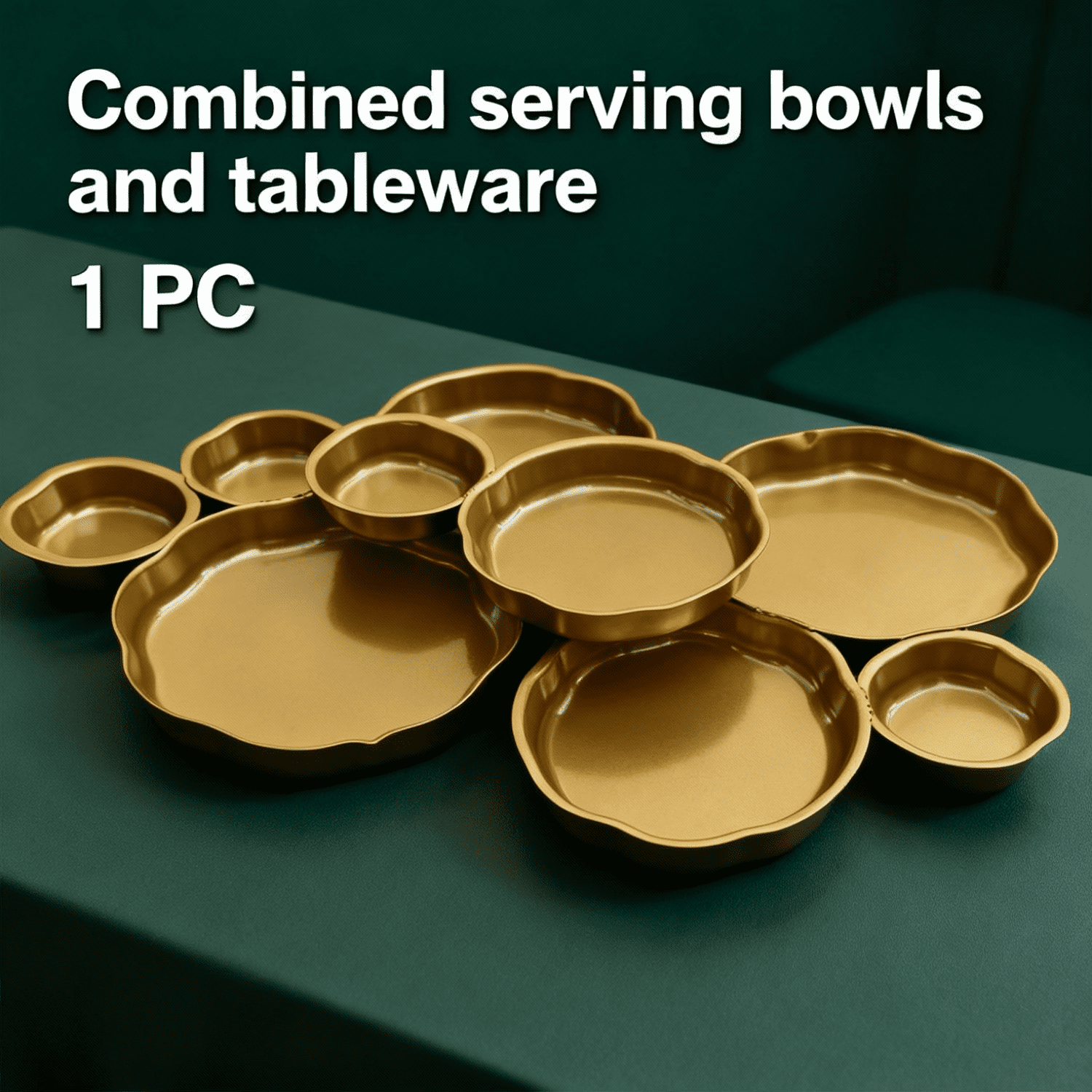 Cluster of 9 Round Serving Bowls, Round Serving Bowls Clusters, Snack ...