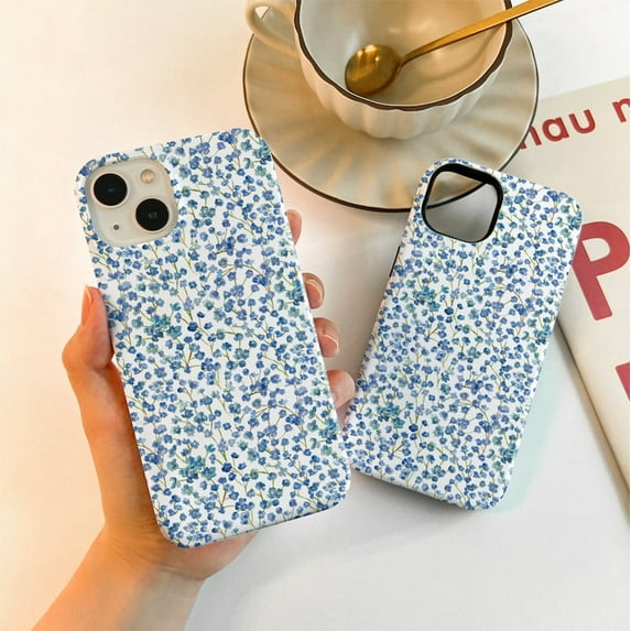 Clusters of Floral Aesthetic Phone Case for iPhone 11 12 13 14 15 16 ...