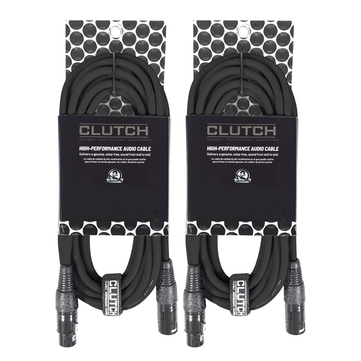 Clutch 10' Sure-Fit XLR Female to XLR Male Microphone / Speaker Cables ...
