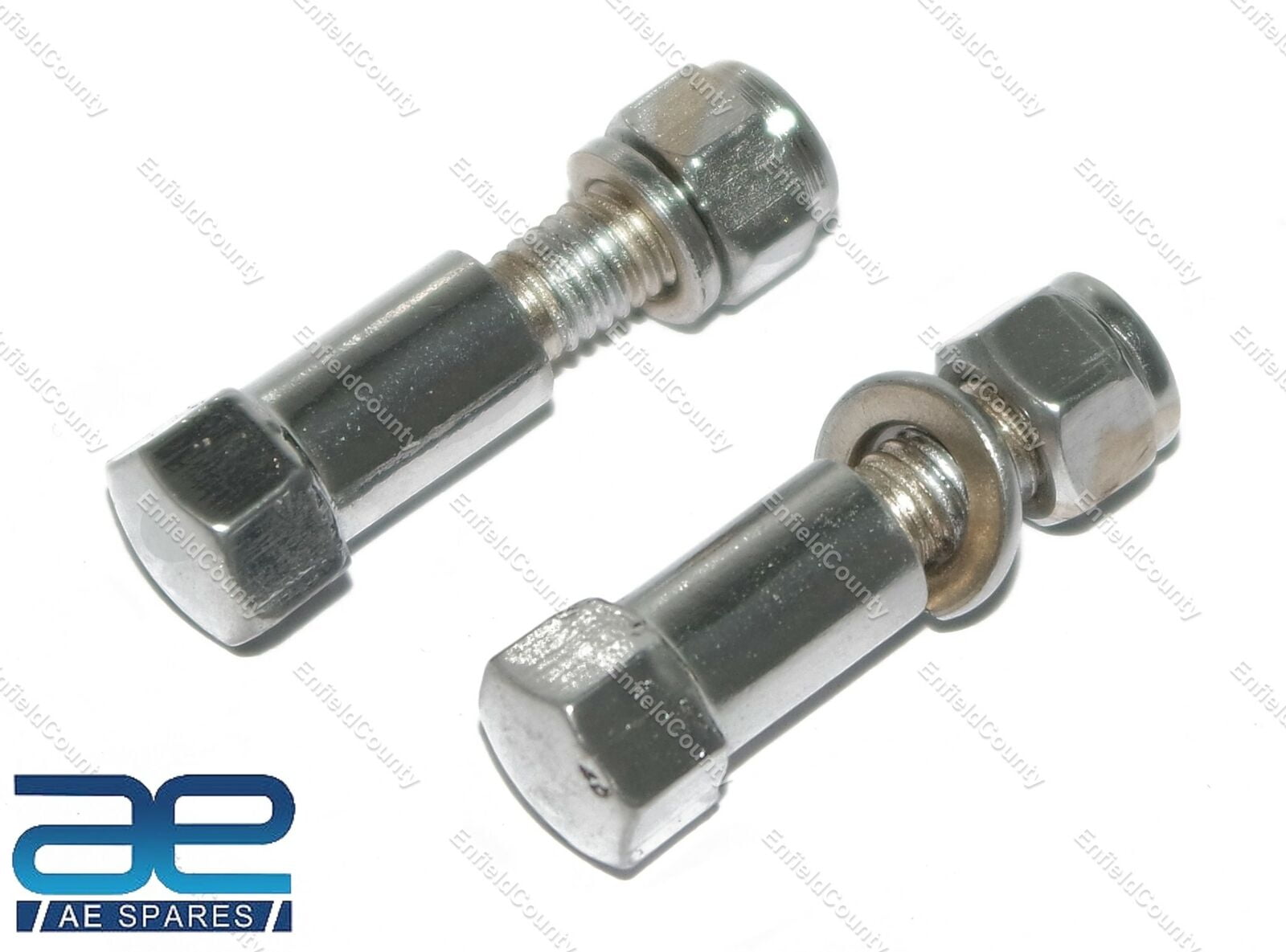 Clutch & Brake Lever Nut Bolt Set of 2 Units Chrome For Royal Enfield ...