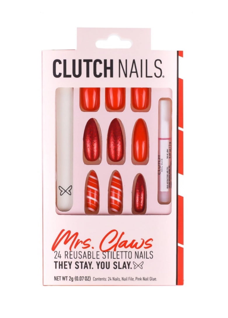 Clutch Nails Press-On Mrs. Claws - 24ct - Walmart.com
