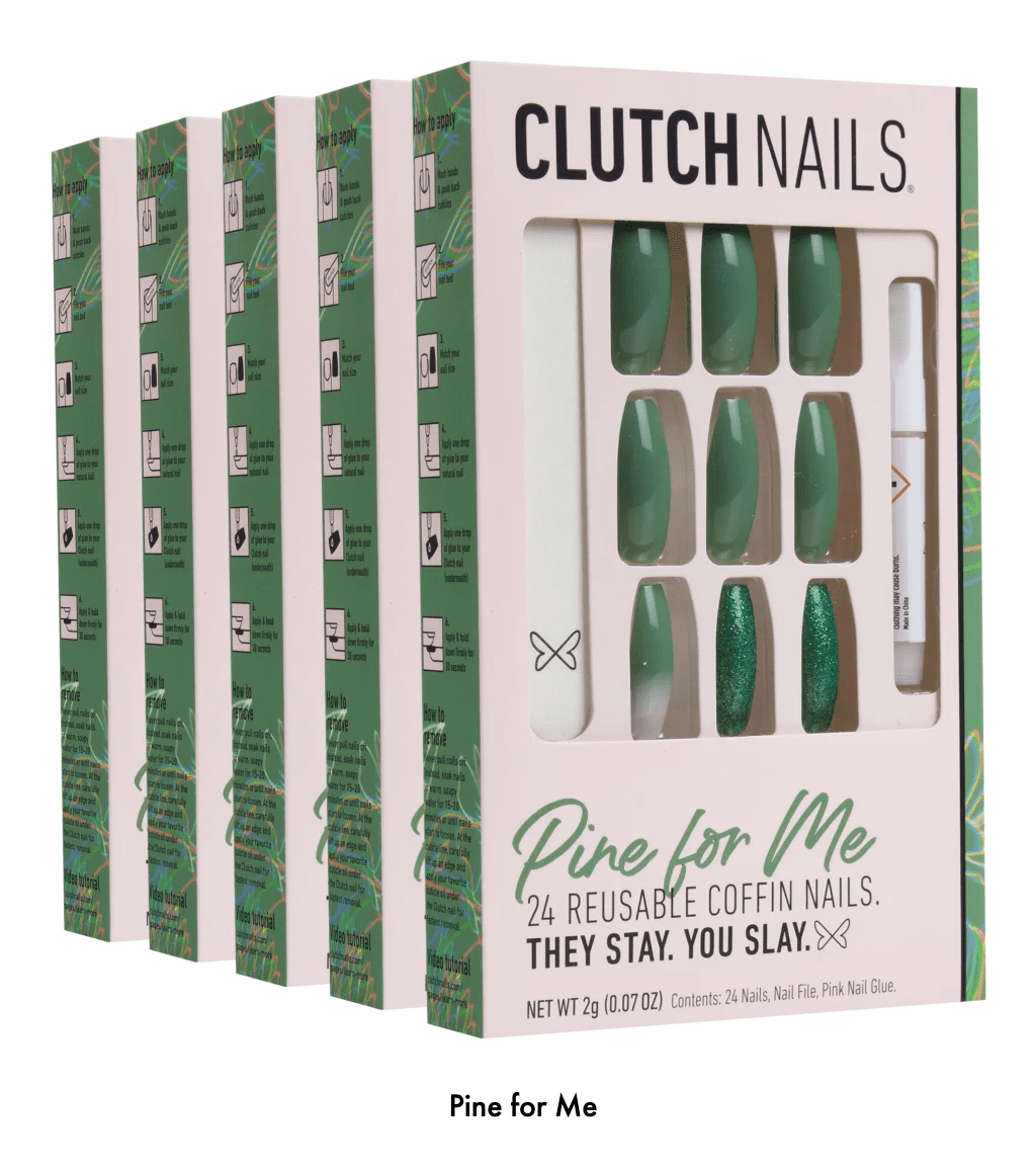 Clutch Nails Press-On Nails Easy Application False Nails - Walmart.com