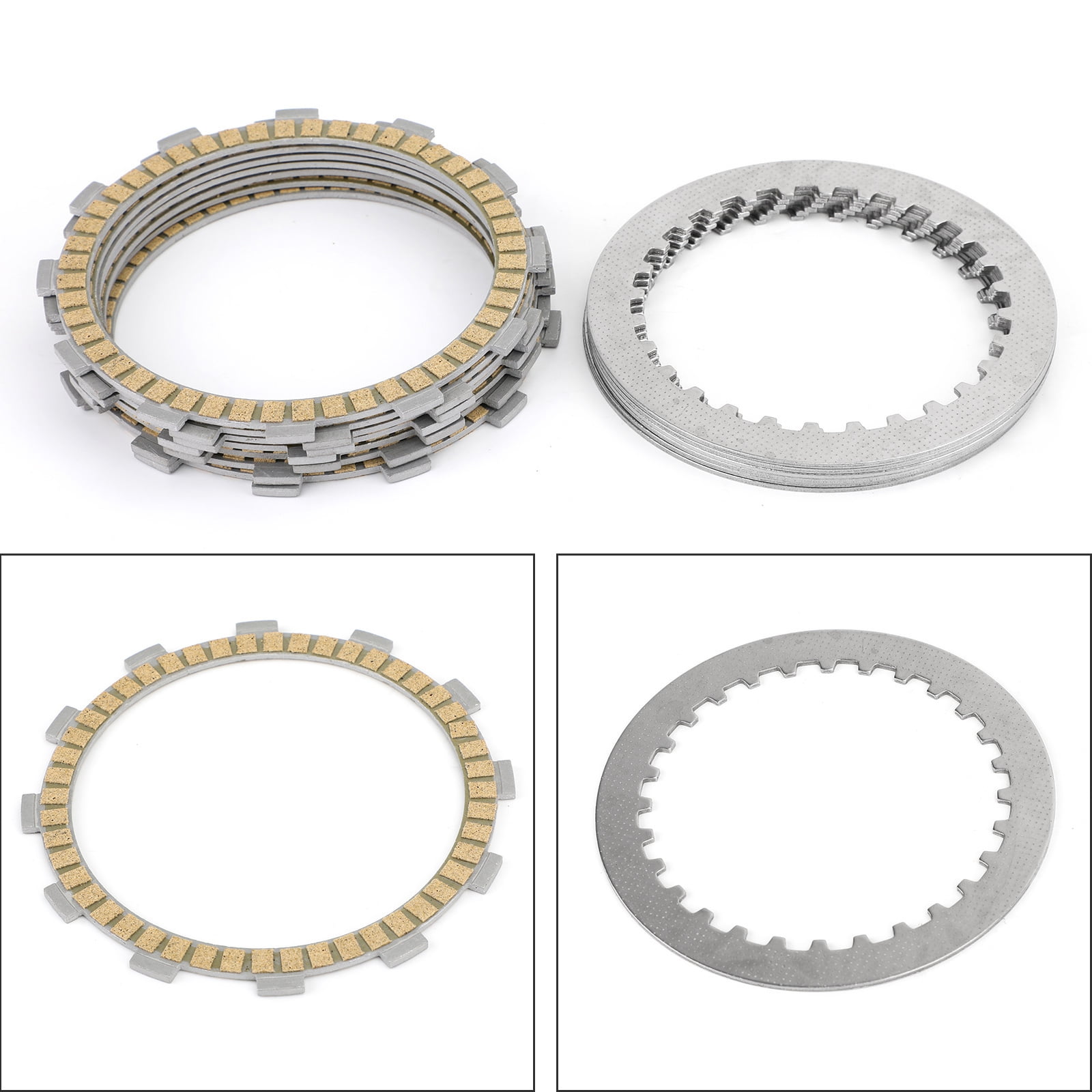Clutch Plate Kit Friction & Iron Plates for Honda CB500T 1974 1975 1976 ...