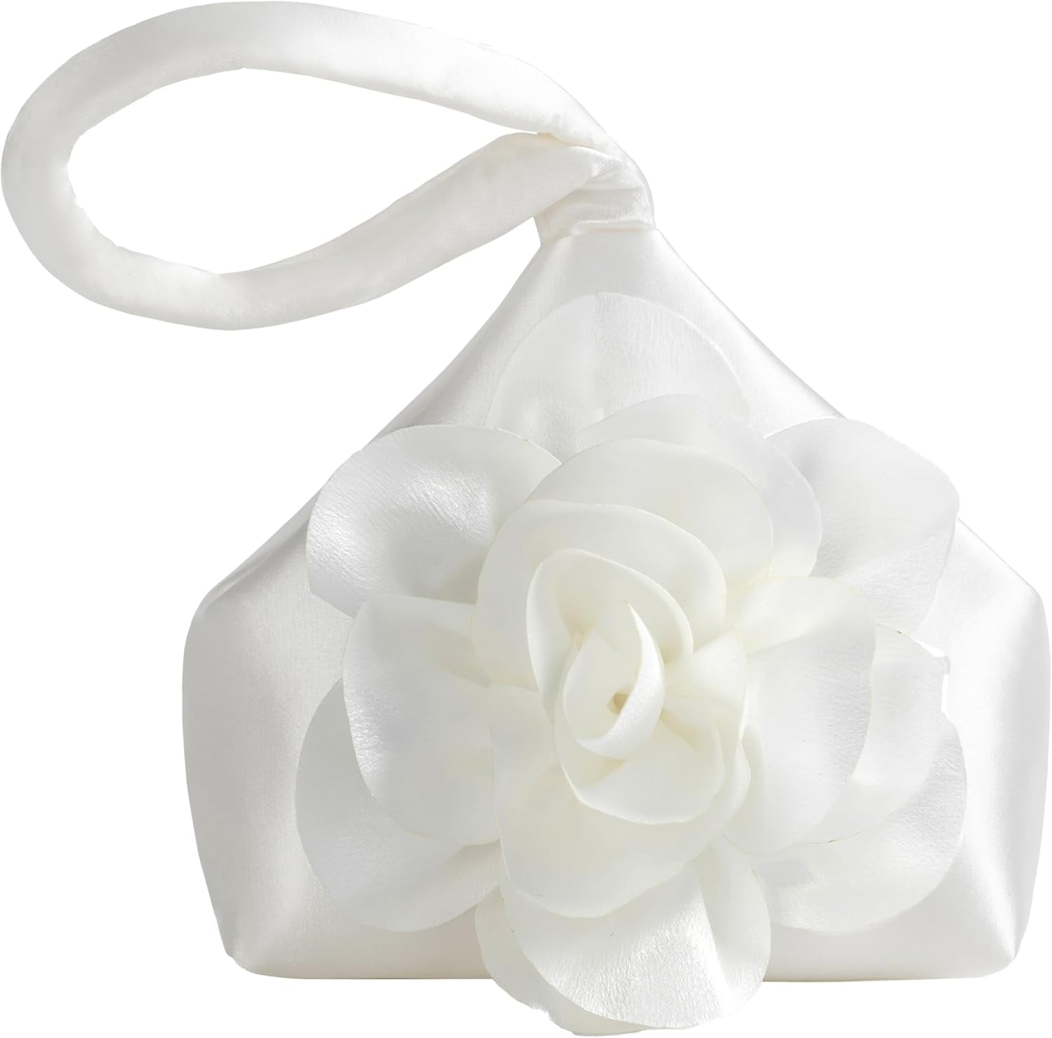 Clutch Purses for Women - Evening Bags Flower Satin Handbag Classy ...