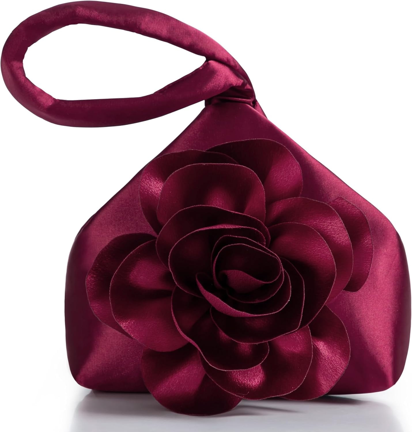 Clutch Purses for Women - Evening Bags Flower Satin Handbag Classy ...