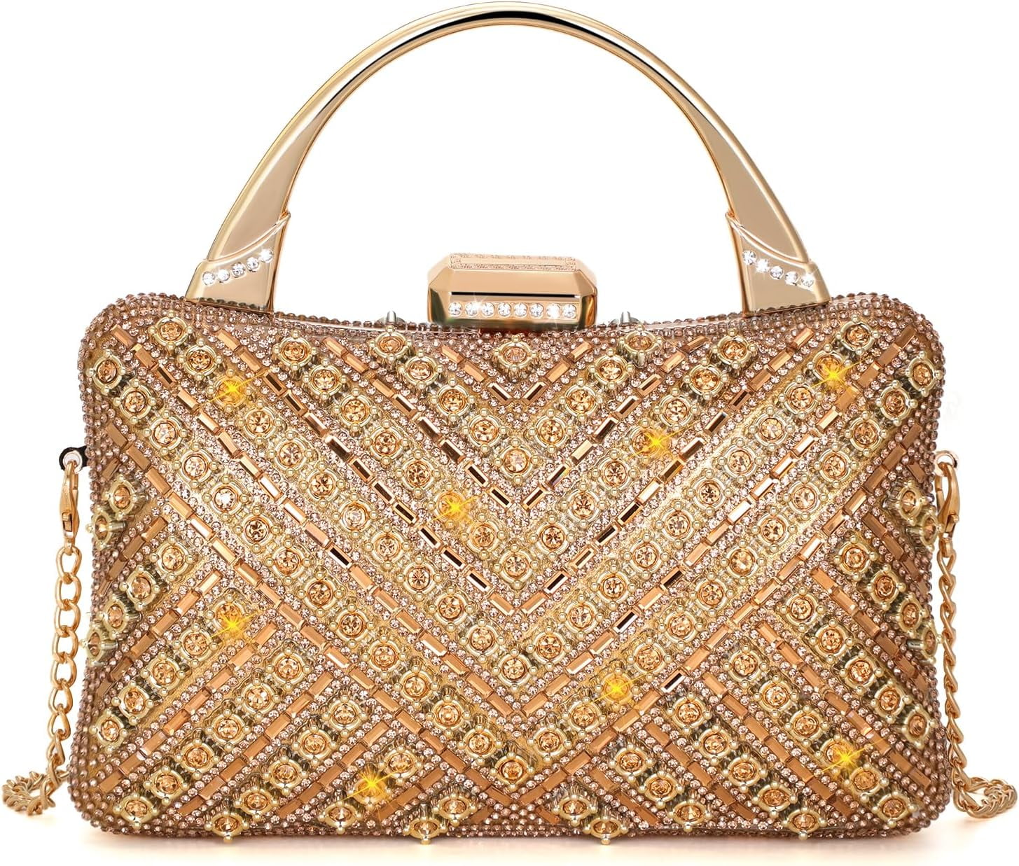 Clutch Purses for Women, Formal Evening Bag, Sparkly Rhinestone Purse ...