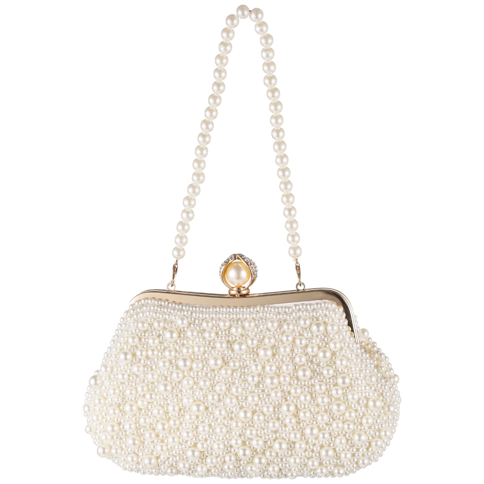 Clutch Purses for Women's Wedding, Elegant Pearl Design Evening Bags ...