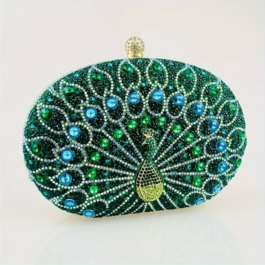 Floral Beaded Purses for Women- Gold Black Clutch Evening Bags for ...