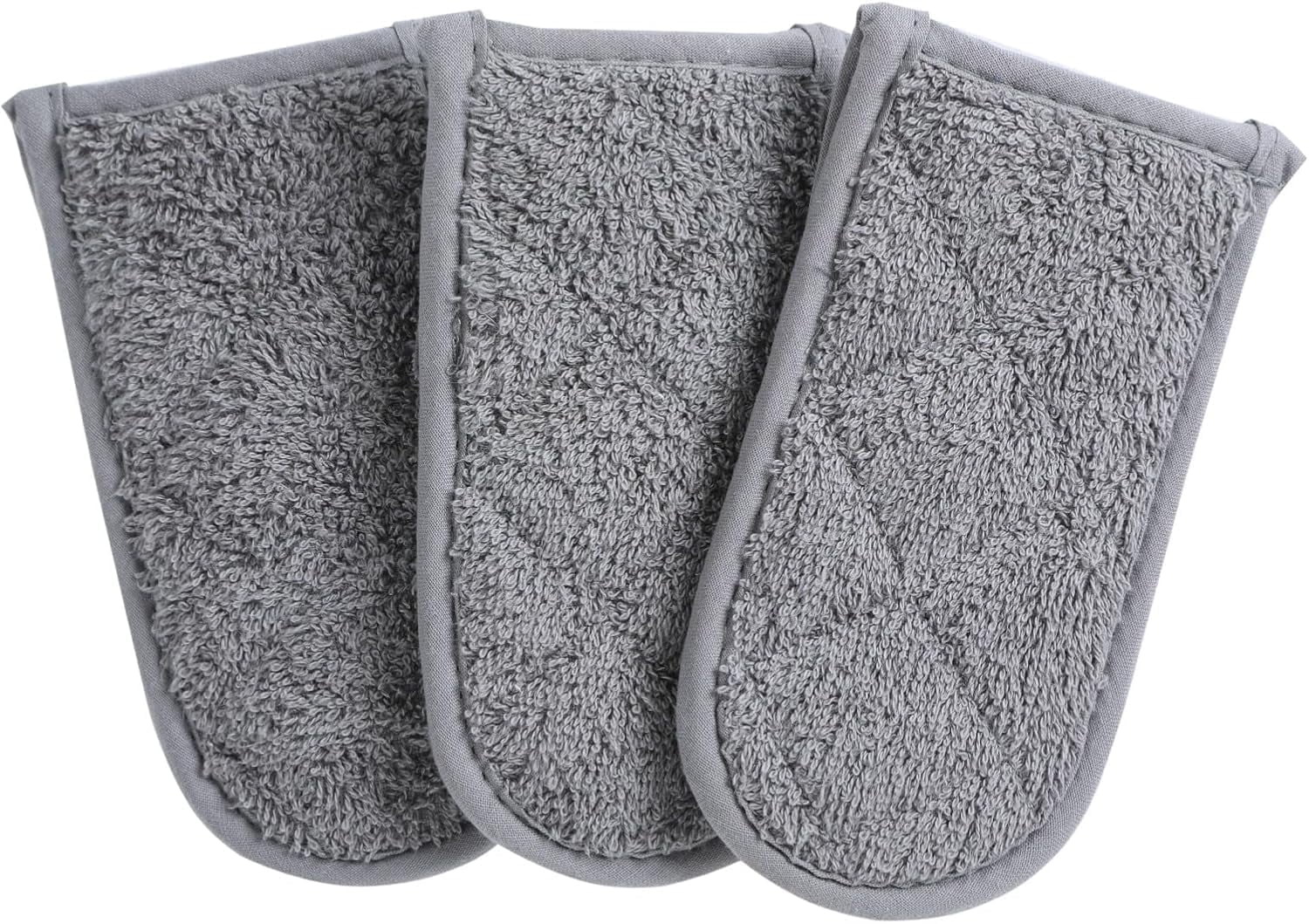 Clwellge 100% Cotton Basic Terry Collection Quilted Pan Handle Covers ...