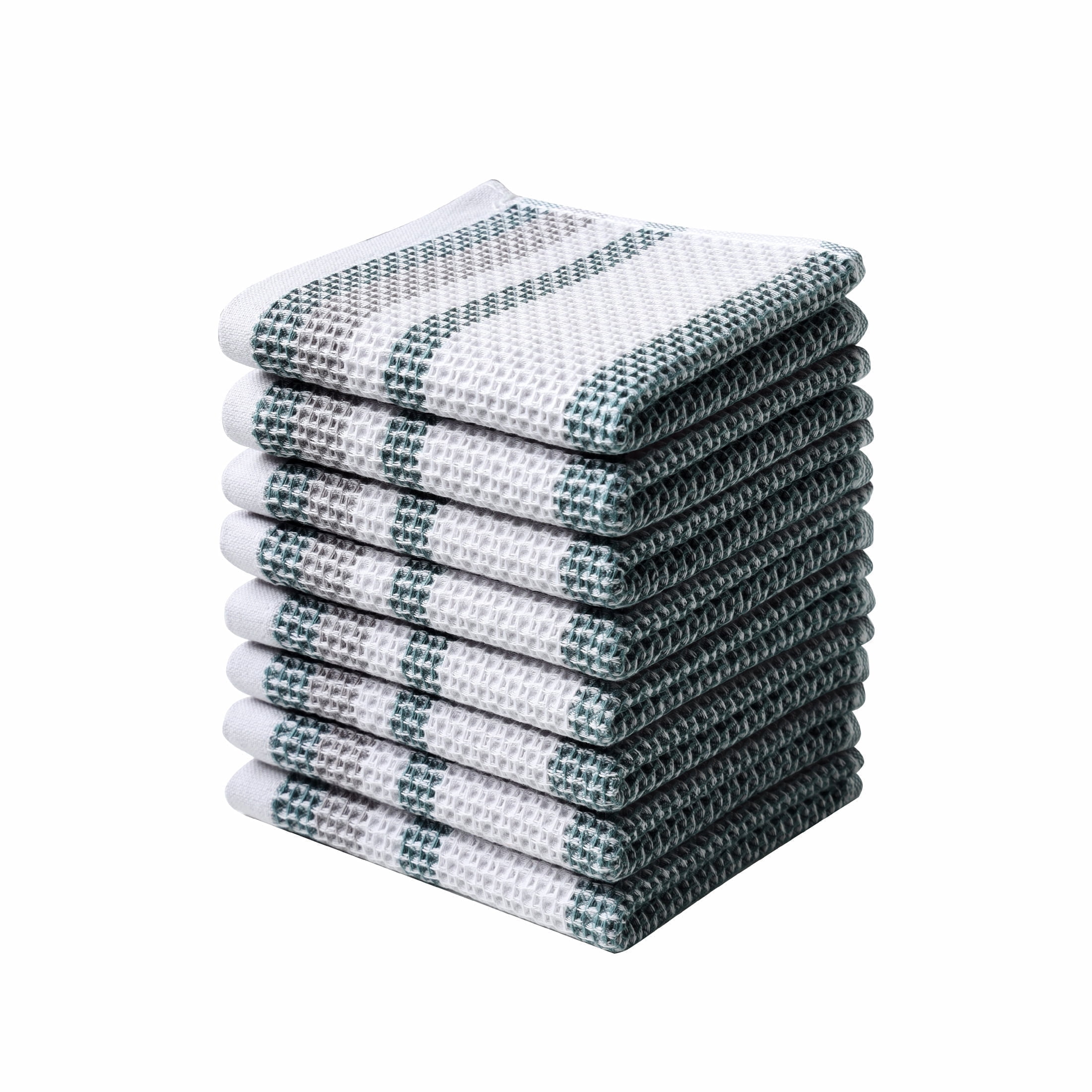 Clwellge 8-Pack Waffle Weave Kitchen Dishcloths for Washing Dishes ...