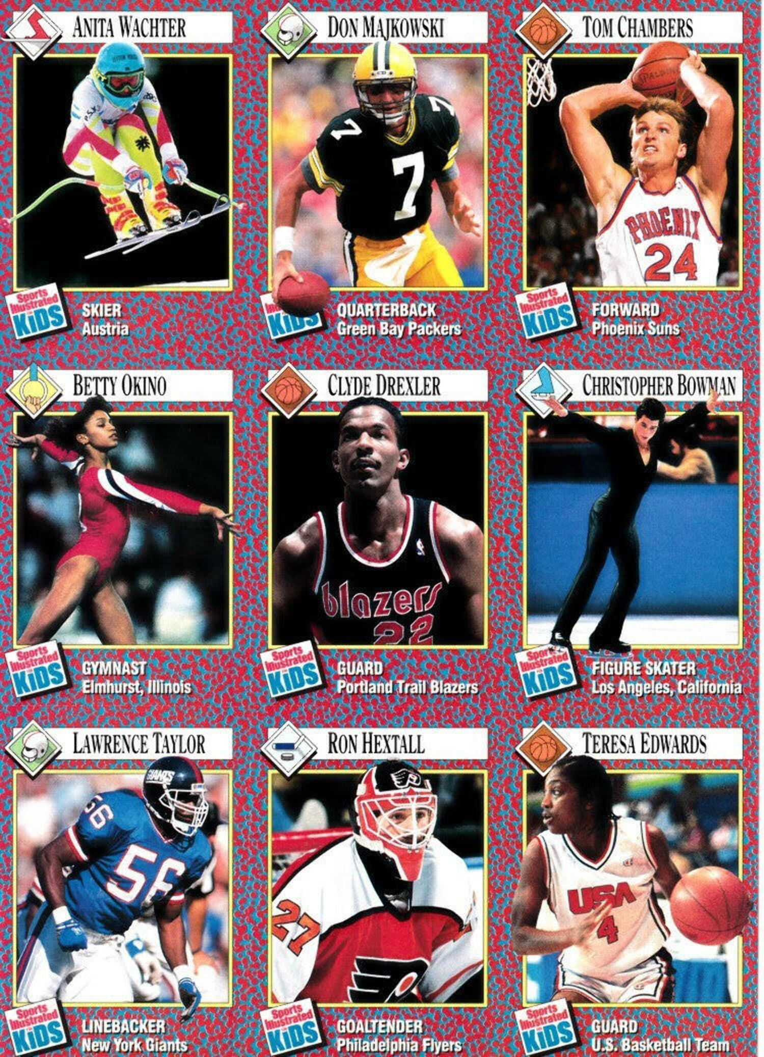 Clyde Drexler Teresa Edwards Lawrence Taylor 1991 Sports Illustrated ...