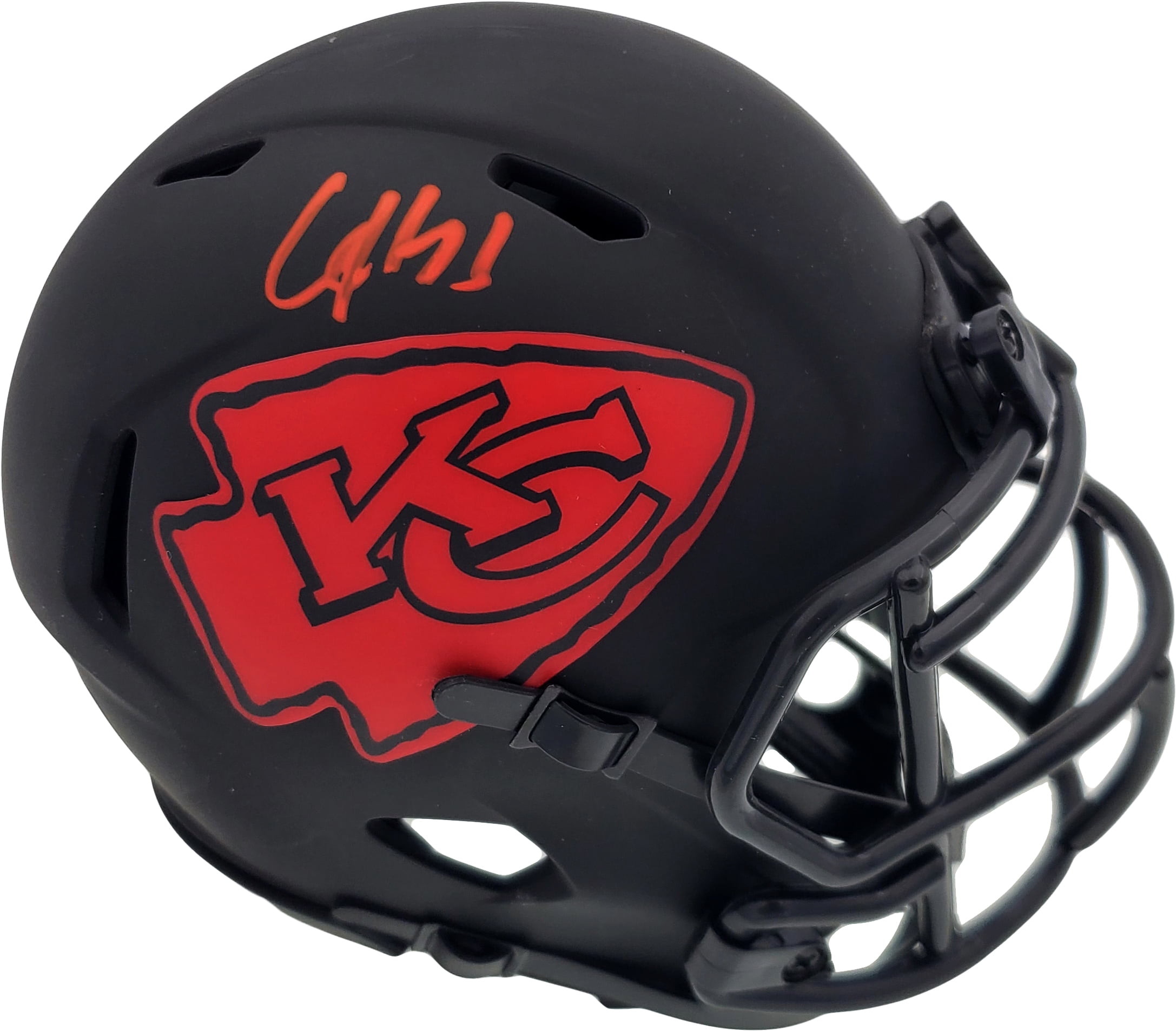 Clyde Edwards-Helaire Autographed Kansas City Chiefs Eclipse Black ...