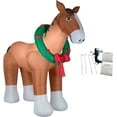 Clydesdale Horse Holiday Inflatable, 9 Foot Wide and Lights Up, Comes ...