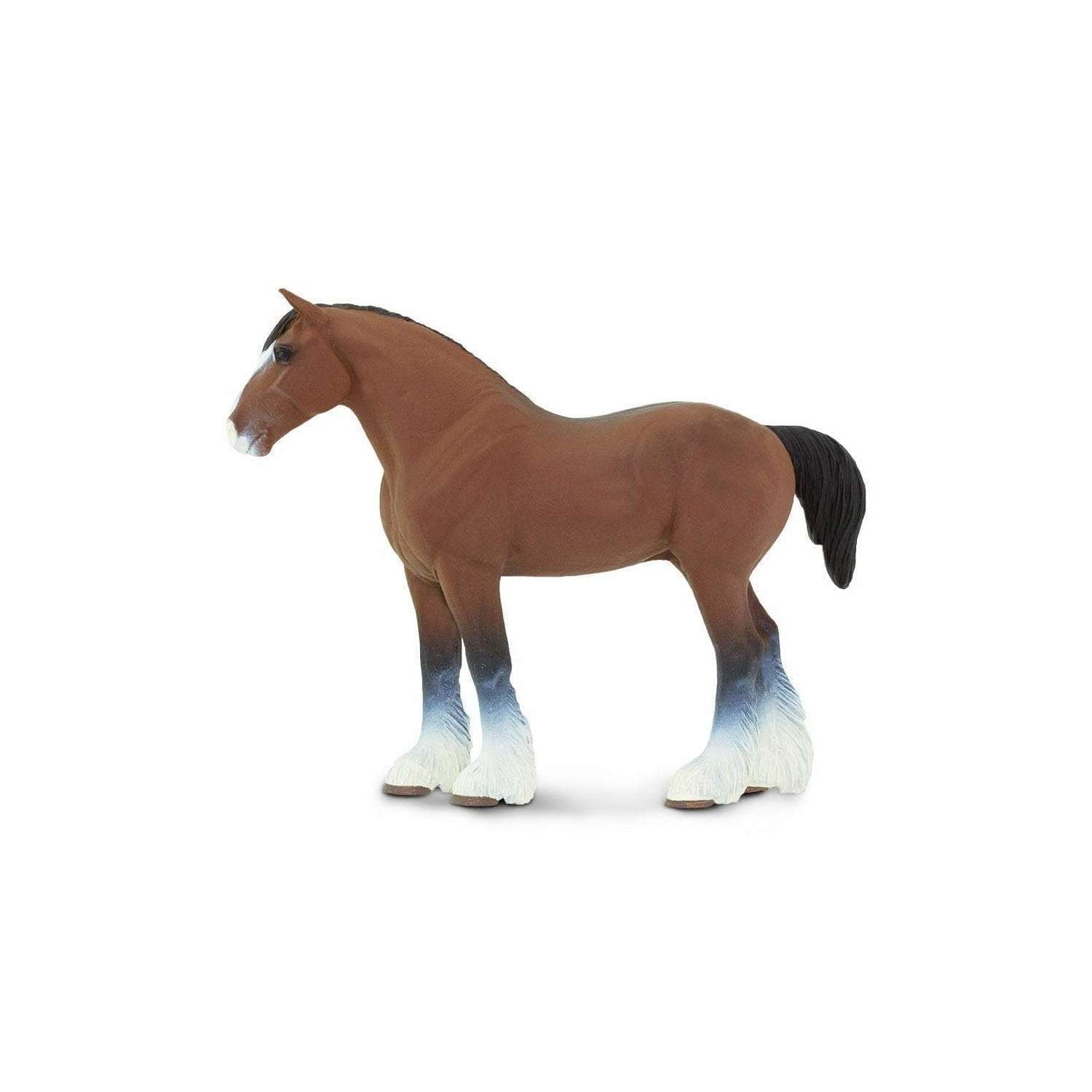 Safari Ltd. Clydesdale Stallion Figurine - Lifelike 5.5" Horse Figure ...