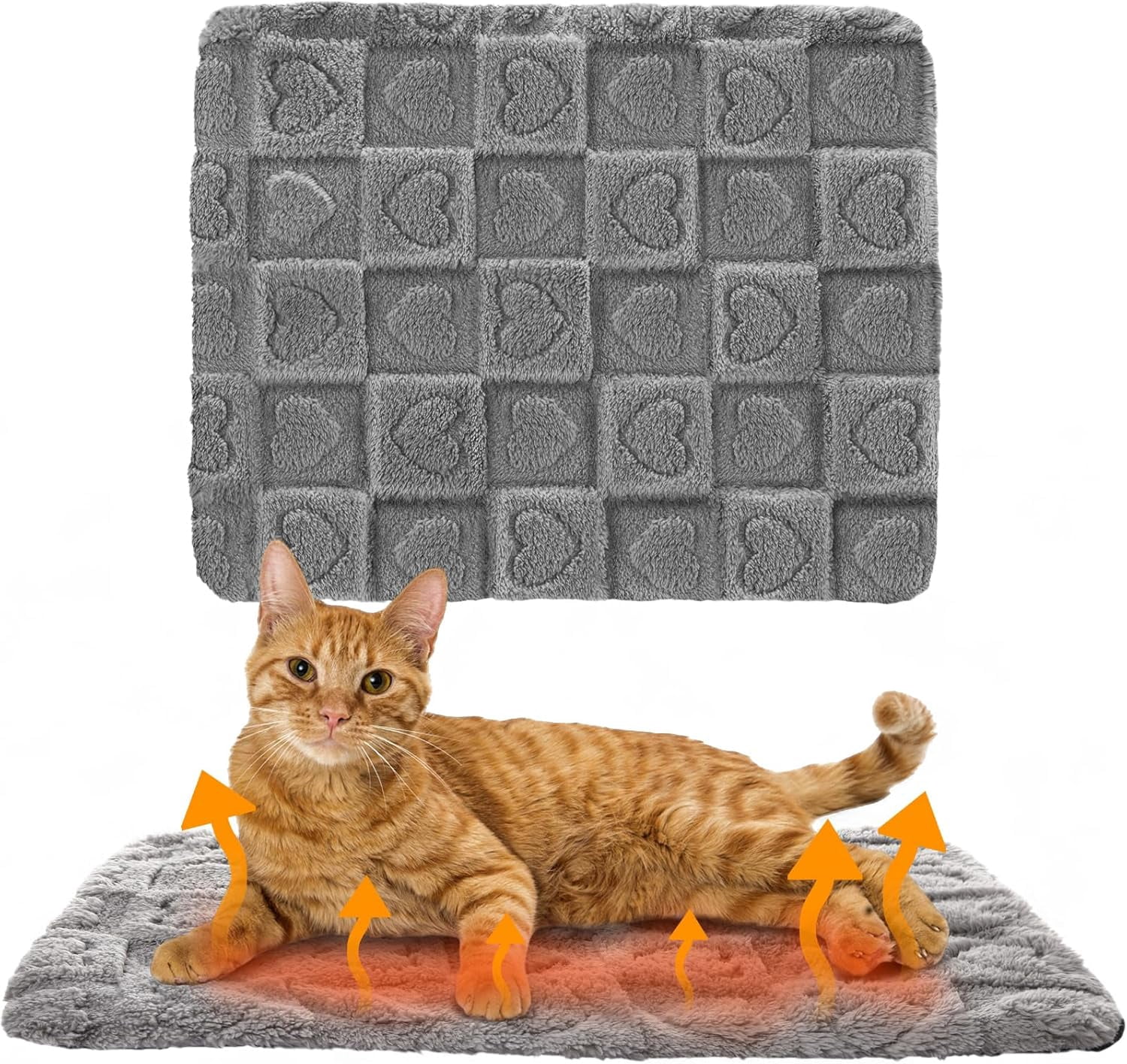 Clysee 3 Pack Valentines Day Heat Self Warming Cat Bed Mat Self Heating ...