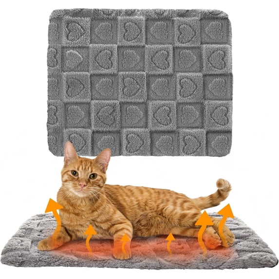 Clysee 3 Pack Valentines Day Heat Self Warming Cat Bed Mat Self Heating ...