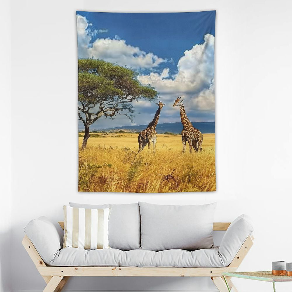 Cmefzd Fabric Giraffe Backdrop Africa Safari Landscape Photography ...