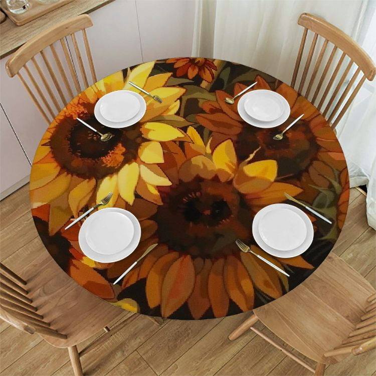 Cmefzd Round Tablecloth Small Round Picnic Table Cloth Premium ...