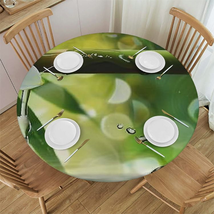 Cmefzd Round Tablecloth with Umbrella Hole Japanese Zen Spa Stone Table ...