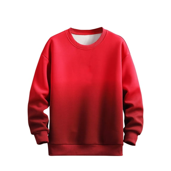 Cmfcve Men's Oversize Sweatshirts Gradient Color Vintage Streetwear ...
