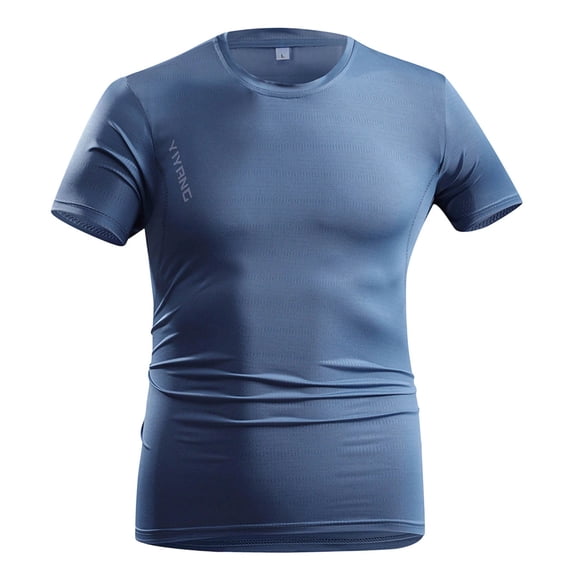 Cmfcve Men’s Plus Size Compression Shirts Short Sleeve Cool Dry T ...