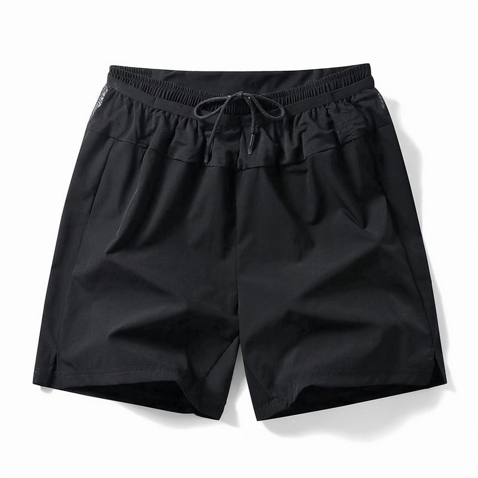Cmfcve Men's Plus Size Summer Shorts Color Block Quick Dry Elastic ...