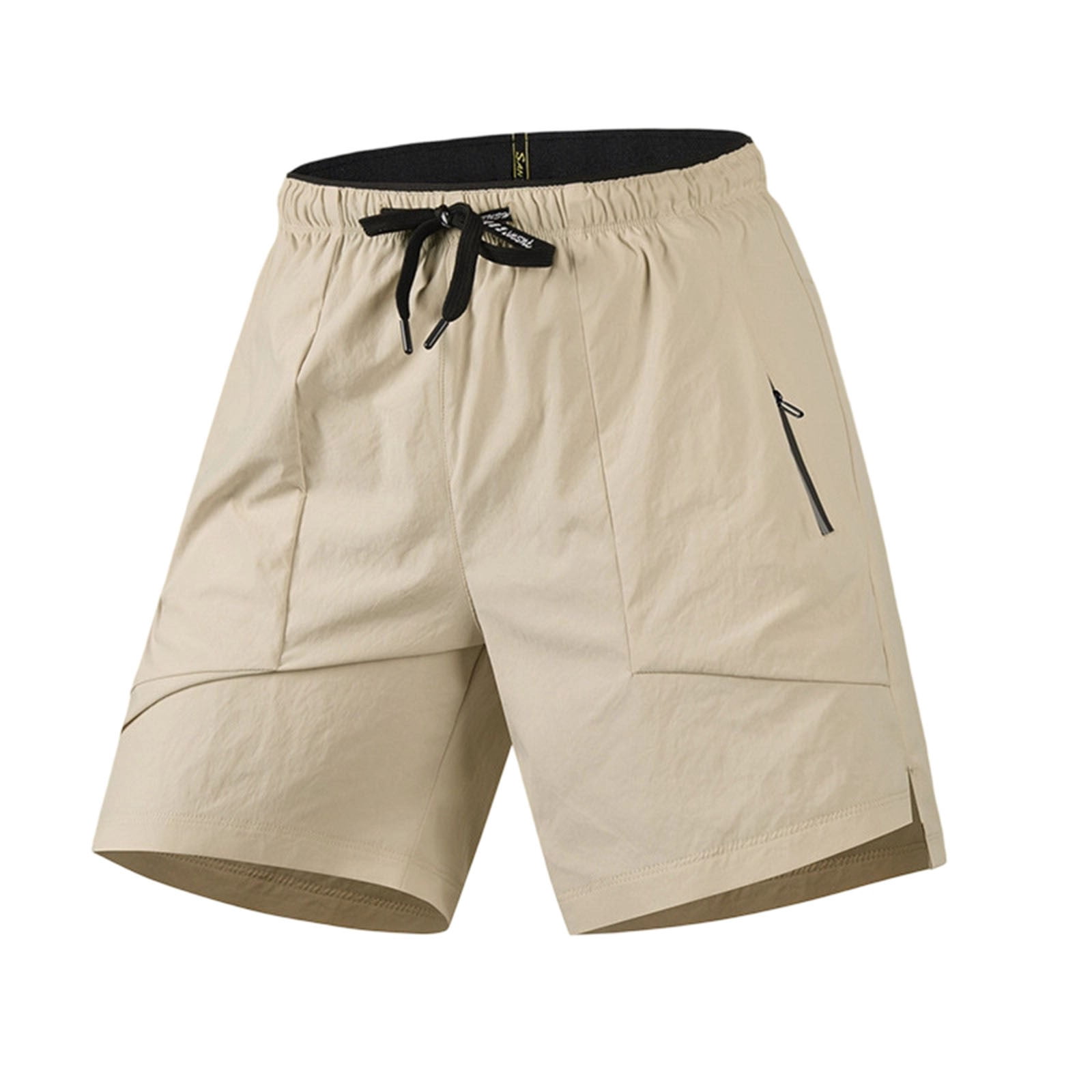 Cmfcve Men's Quick Dry Athletic Shorts with Zipper Pockets Elastic ...