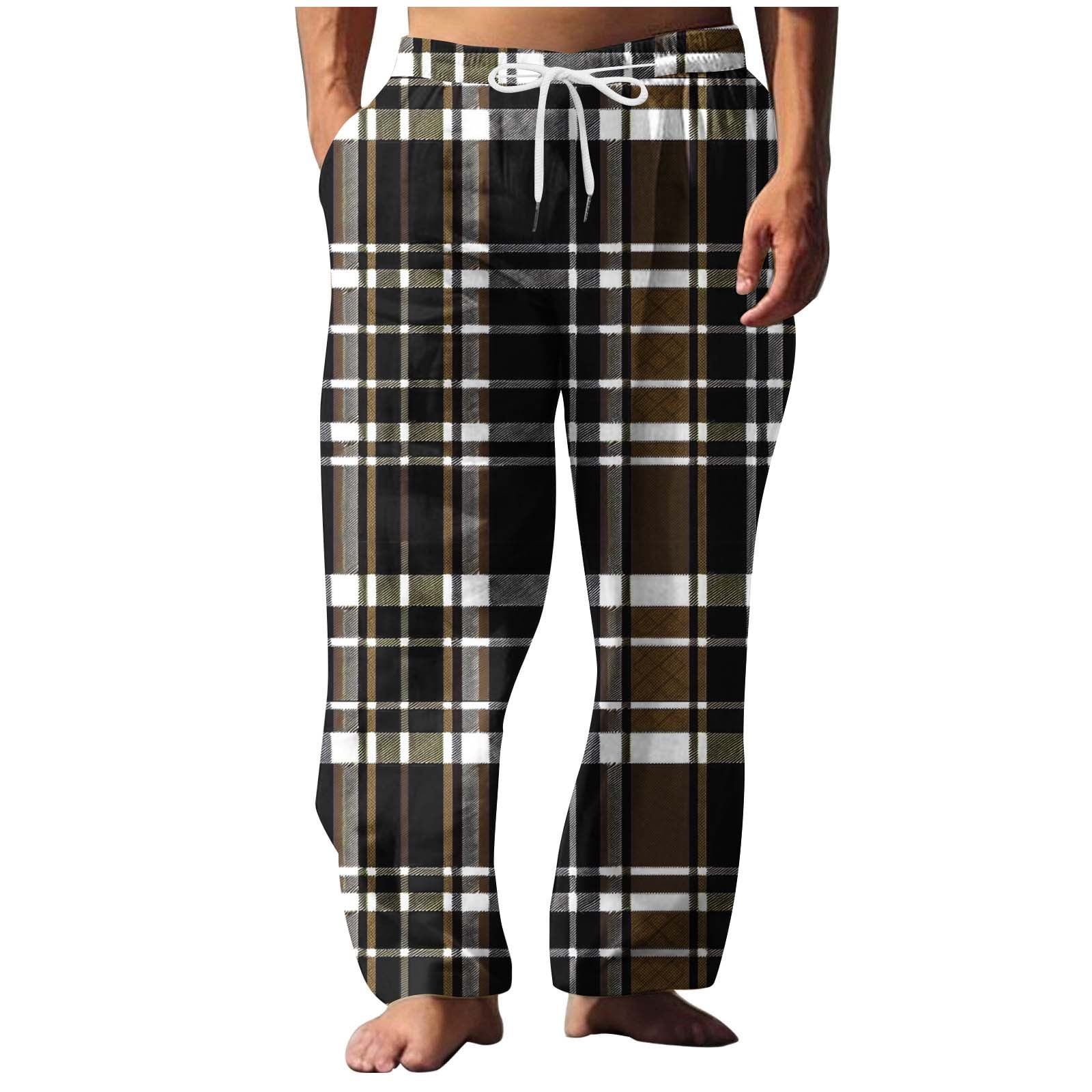 Cmfcve Men's Sweatpants Oversize Wide Leg Straight Track Pants Elastic ...