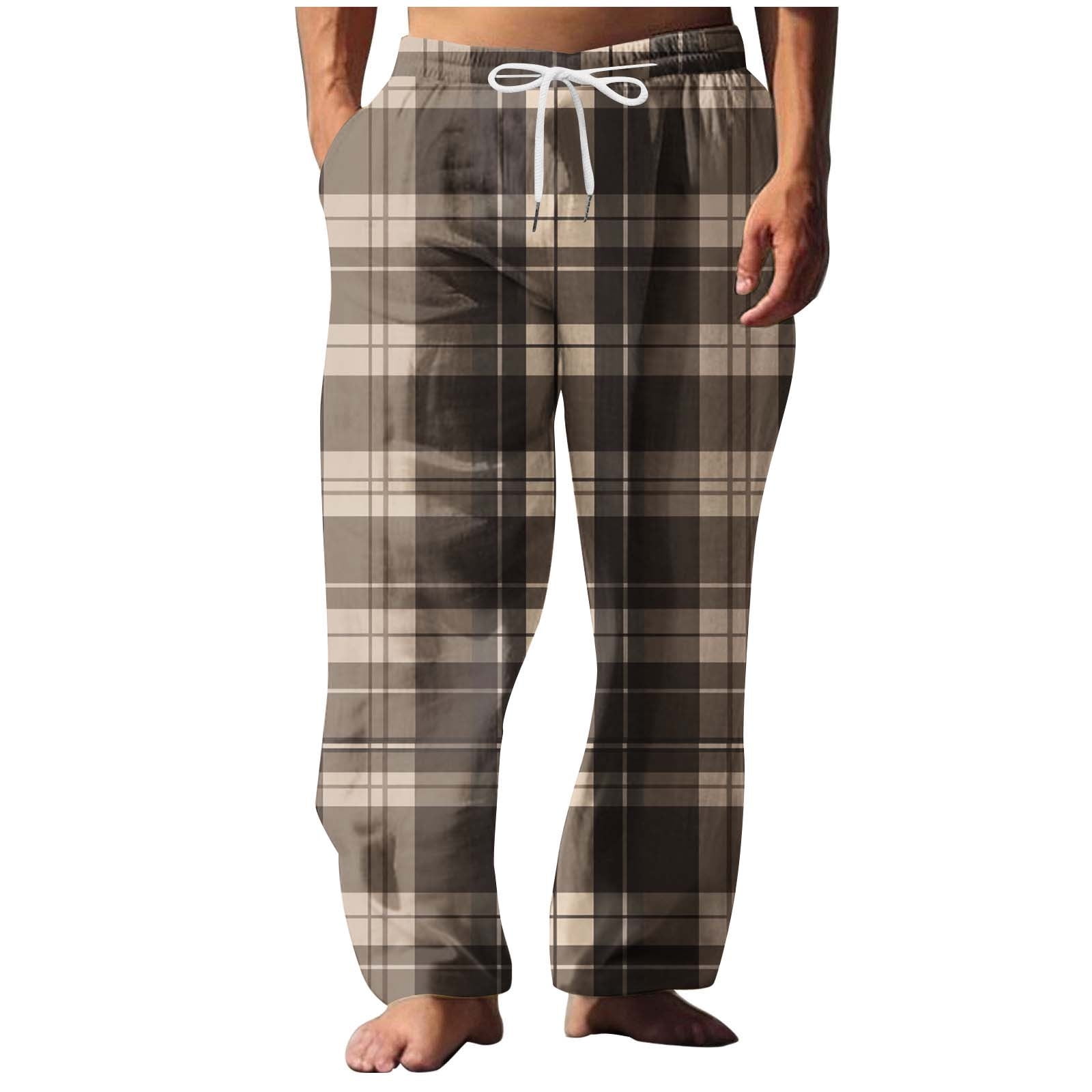 Cmfcve Men's Sweatpants Oversize Wide Leg Straight Track Pants Elastic ...