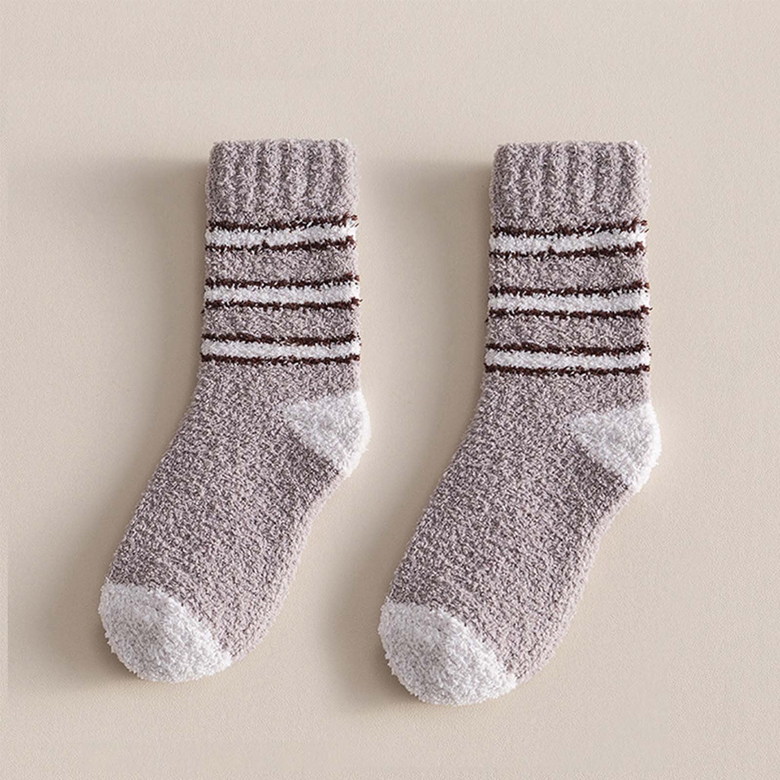 Cmfcve Unisex Activewear Socks Winter Coral Fleece Thickened Outdoor ...