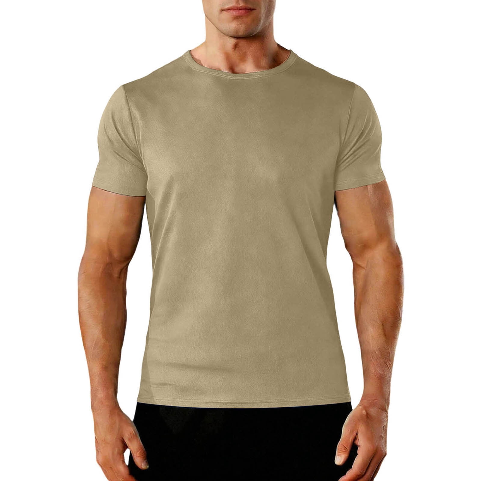 Cmfcve Workout Mens Shirts Quick Dry Casual Tops Moisture Wicking Work ...