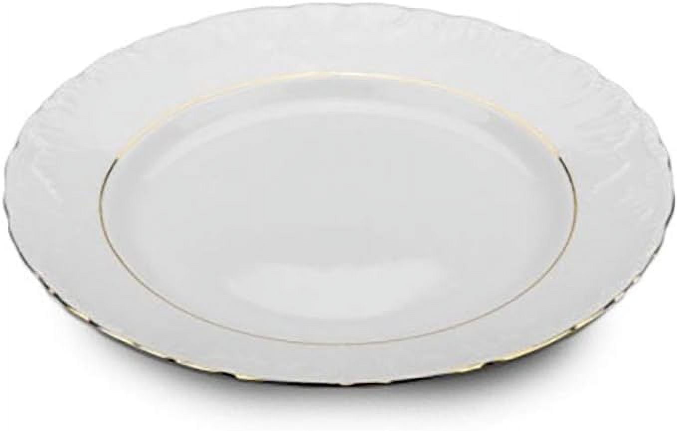 Cmielow PL-21, 8-Inch Platinum Band Plate, Set of 6 - Walmart.com