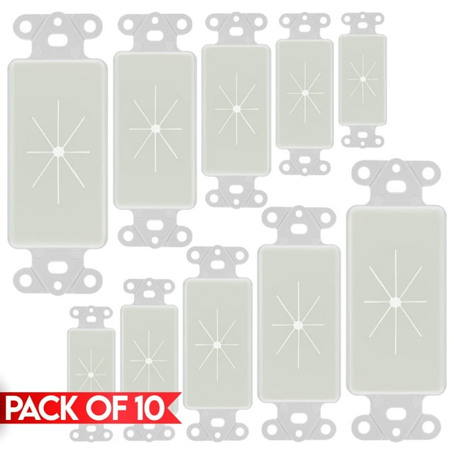 Cmple - [10 Pack] Insert with Flexible Opening for Decorator Wall ...