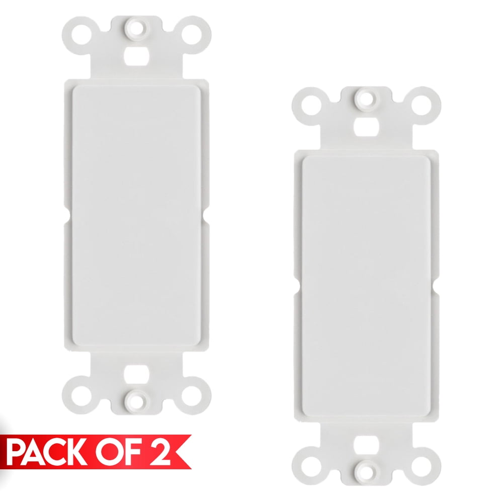 Cmple - [2 Pack] Blank Insert for Decorator Wall Plates, Wallplate ...