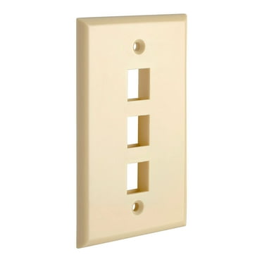 [UL Listed] Cable Matters 10-Pack 2 Port Keystone Wall Plate (Cat6 ...